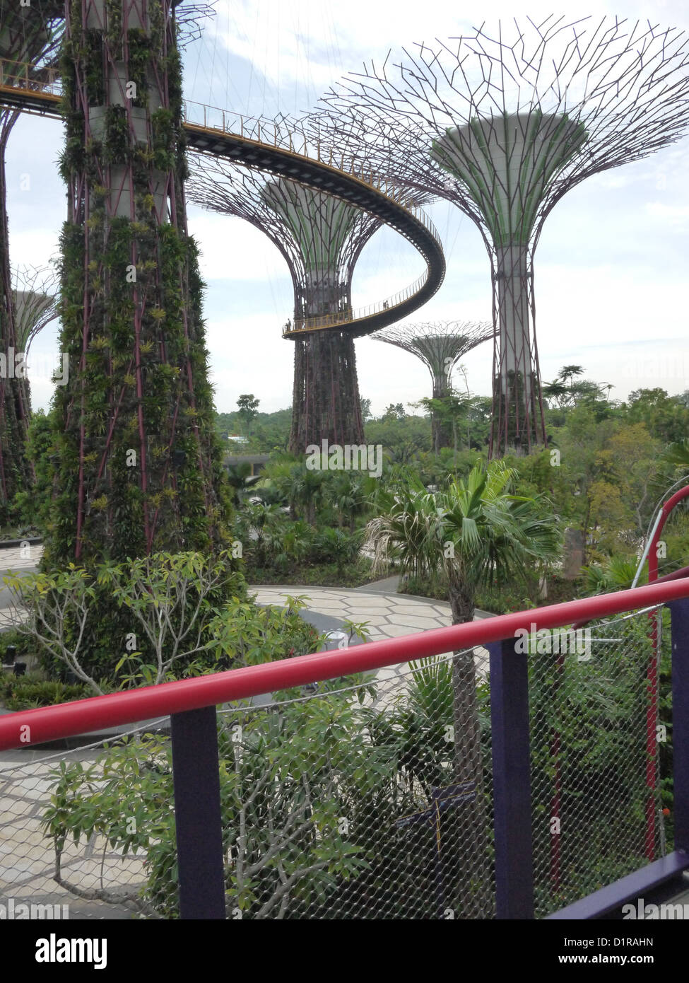 red hand rail Stock Photo - Alamy