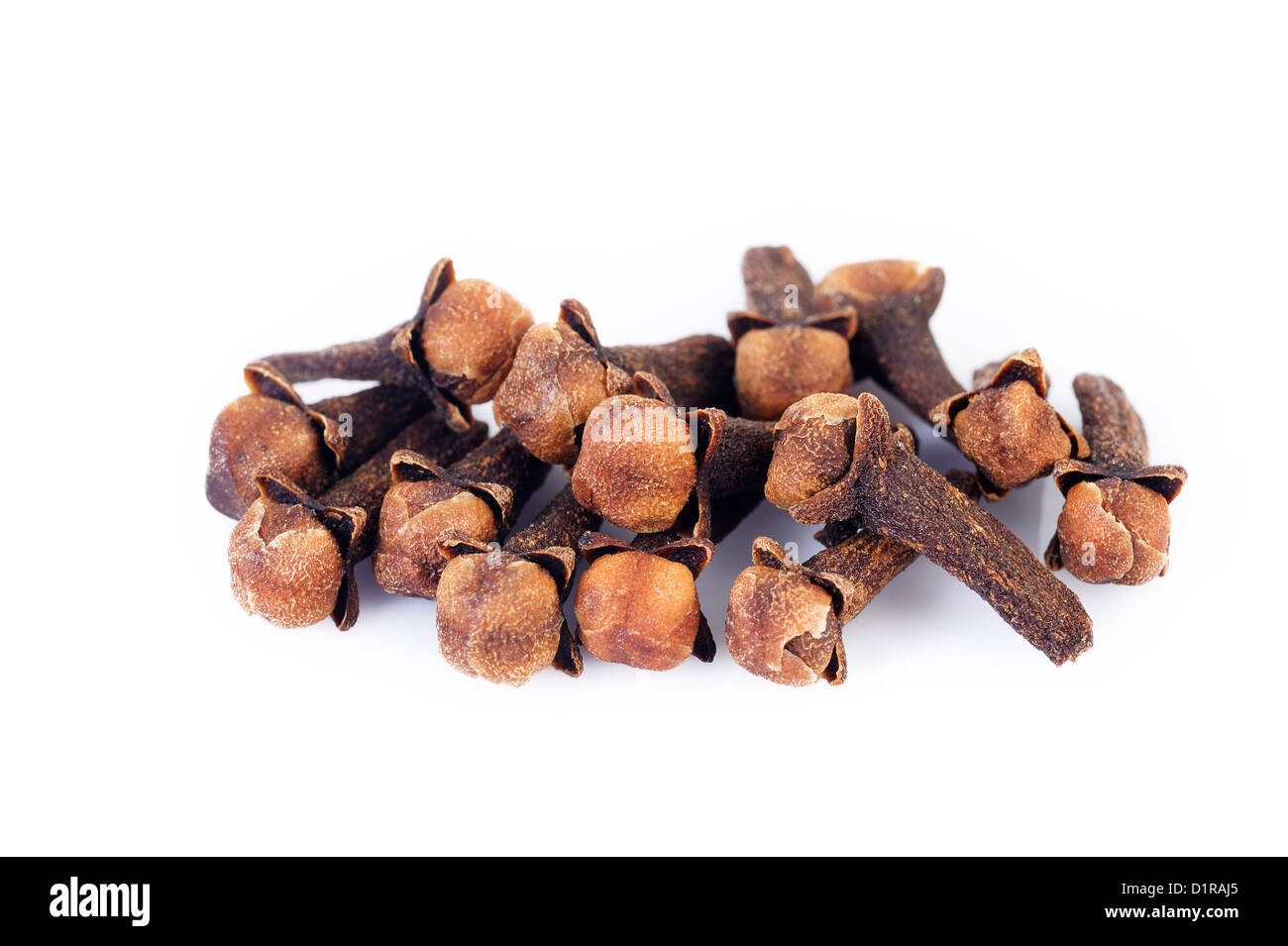 cloves on white background Stock Photo - Alamy