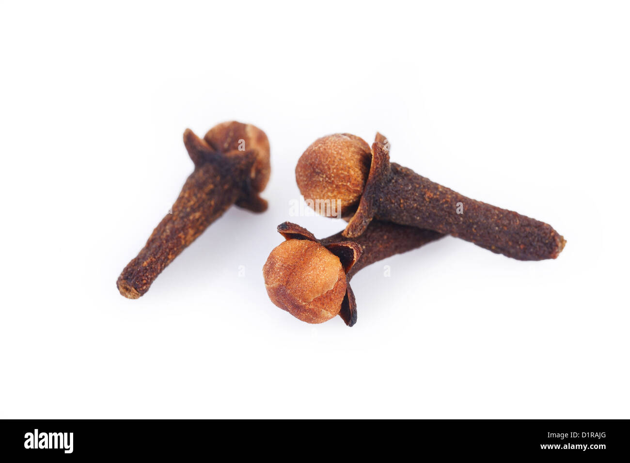 cloves on white background Stock Photo - Alamy