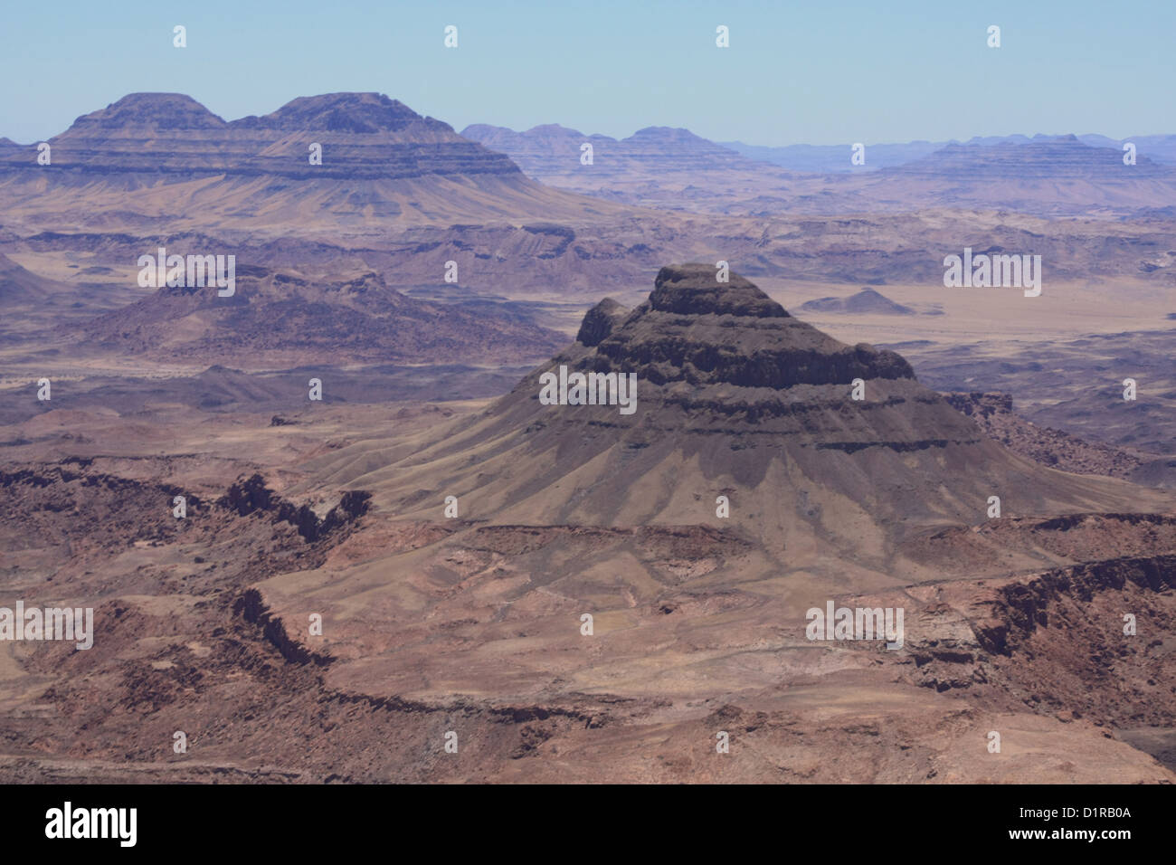 An Aerial view of Brandberg, Namibia Stock Photo - Alamy