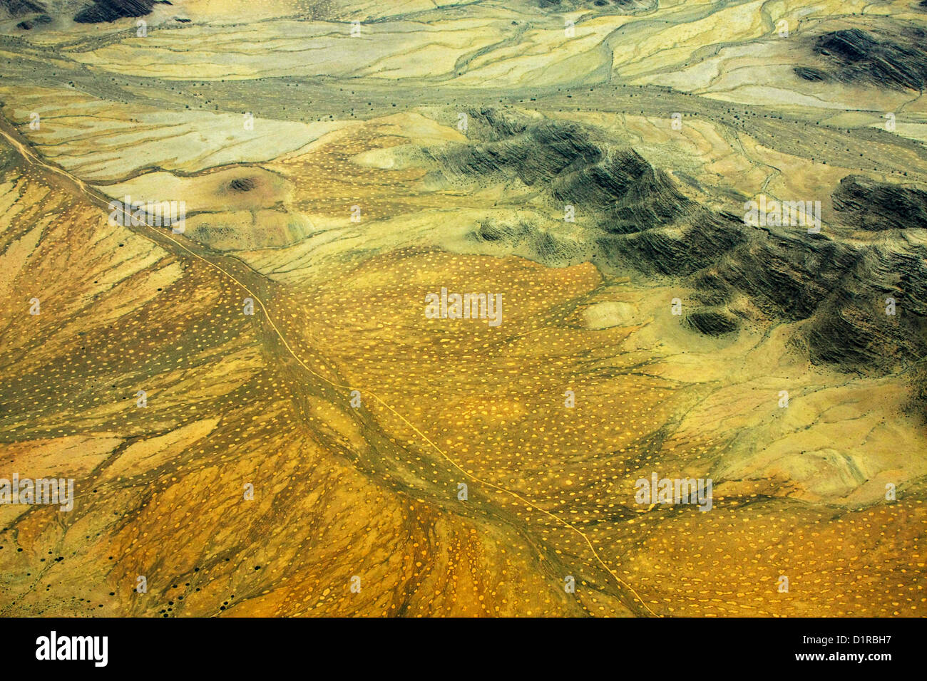 An Aerial view of Fairy Rings in Damaraland, Namibia Stock Photo - Alamy