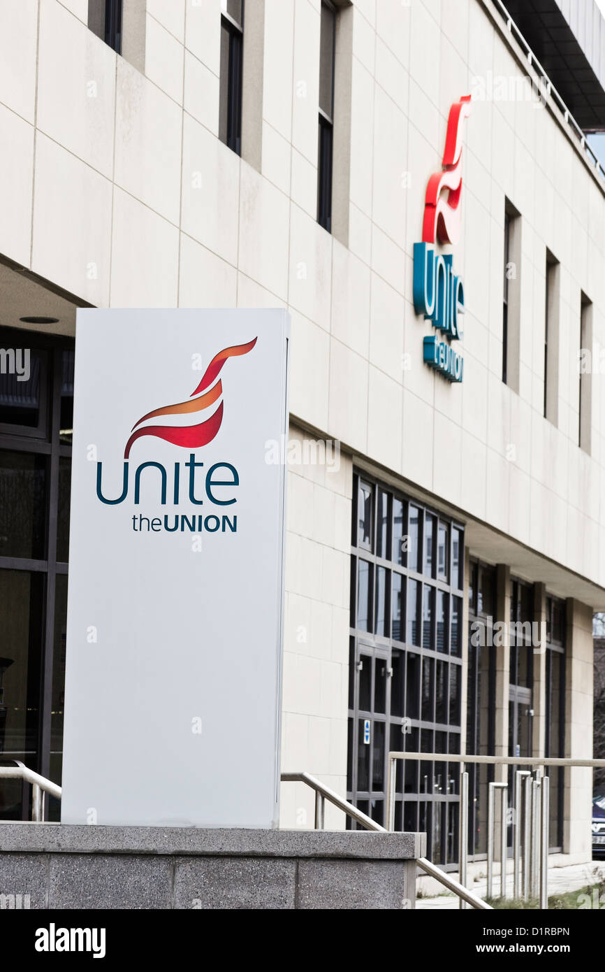 At the transport and general workers union offices hi-res stock ...