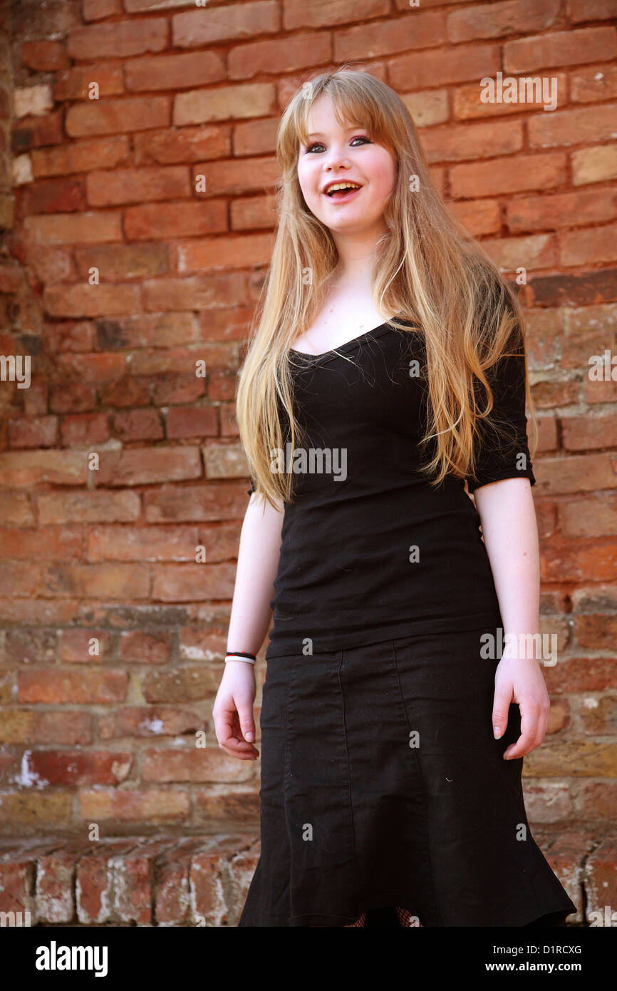 February 2008 - The singer of a teenage band members, posing for a ...
