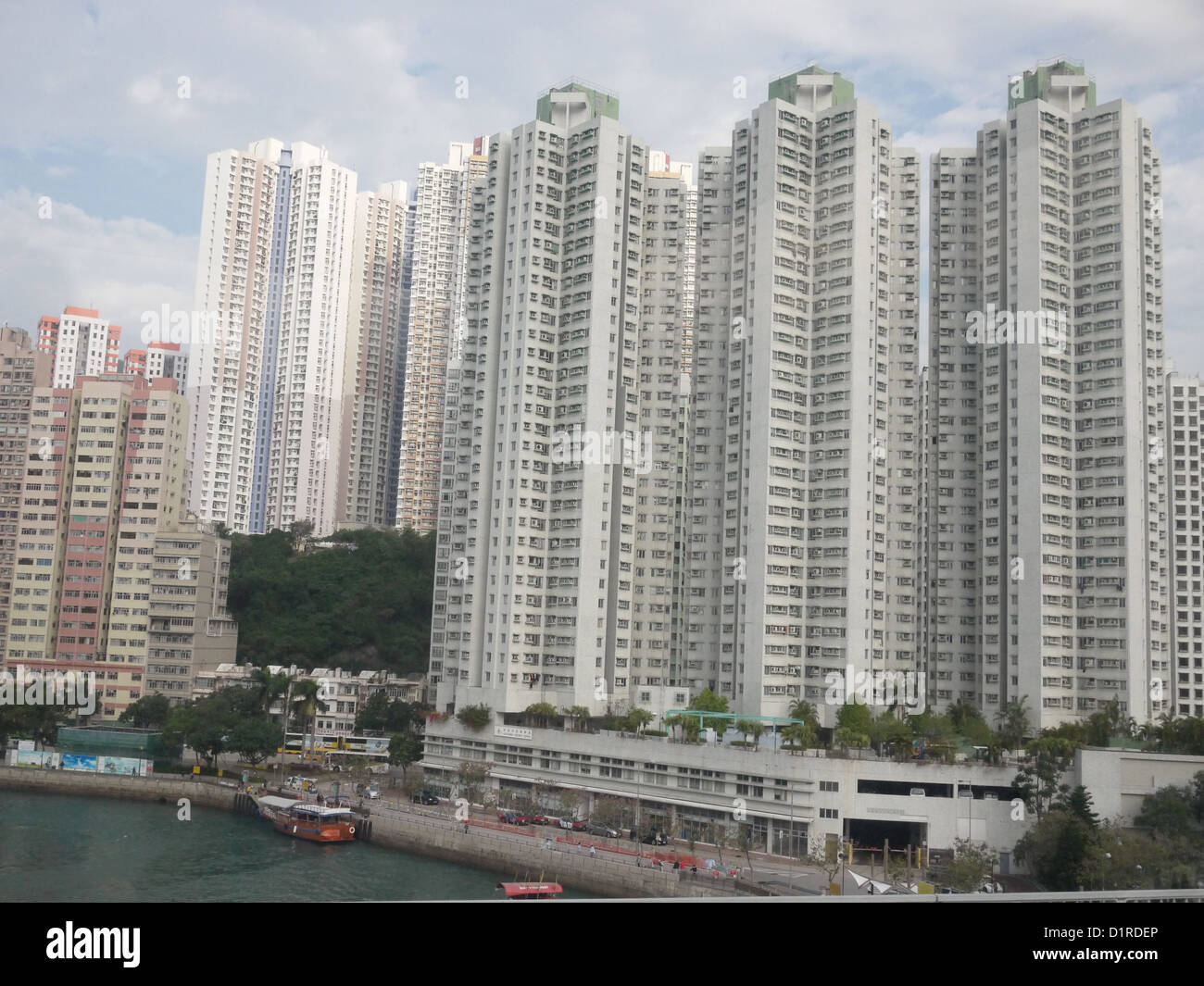 tall skyscraper residential buildings Asia Stock Photo - Alamy