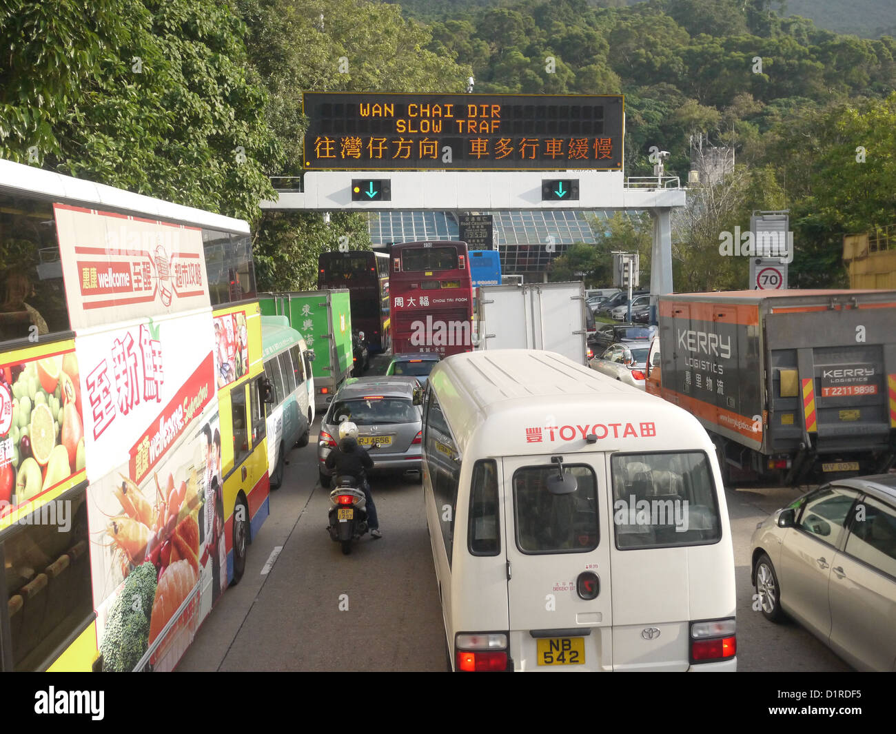Congested road sign hi-res stock photography and images - Alamy