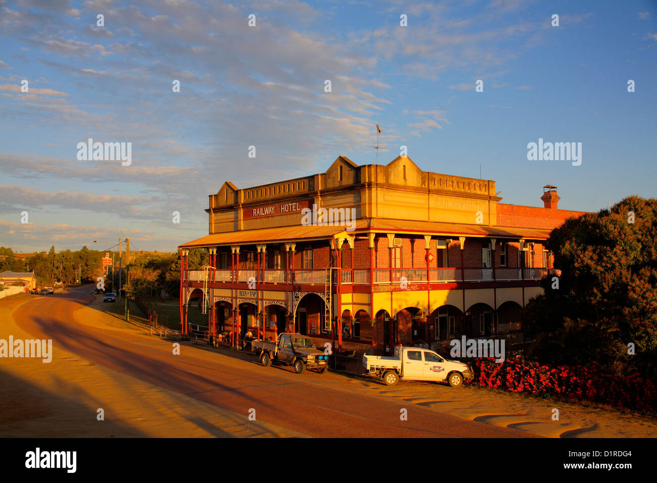 The historic railway hotel a substantial buildings in what today is ...
