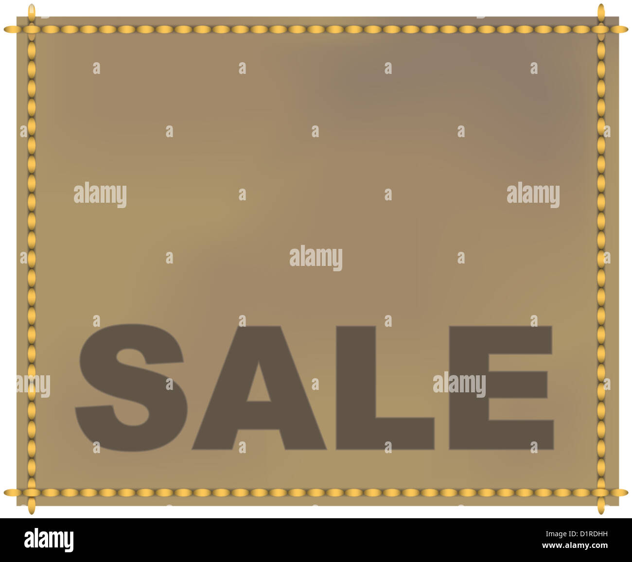Sale Sign on Leather Jeans Badge - Isolated on White Stock Photo - Alamy