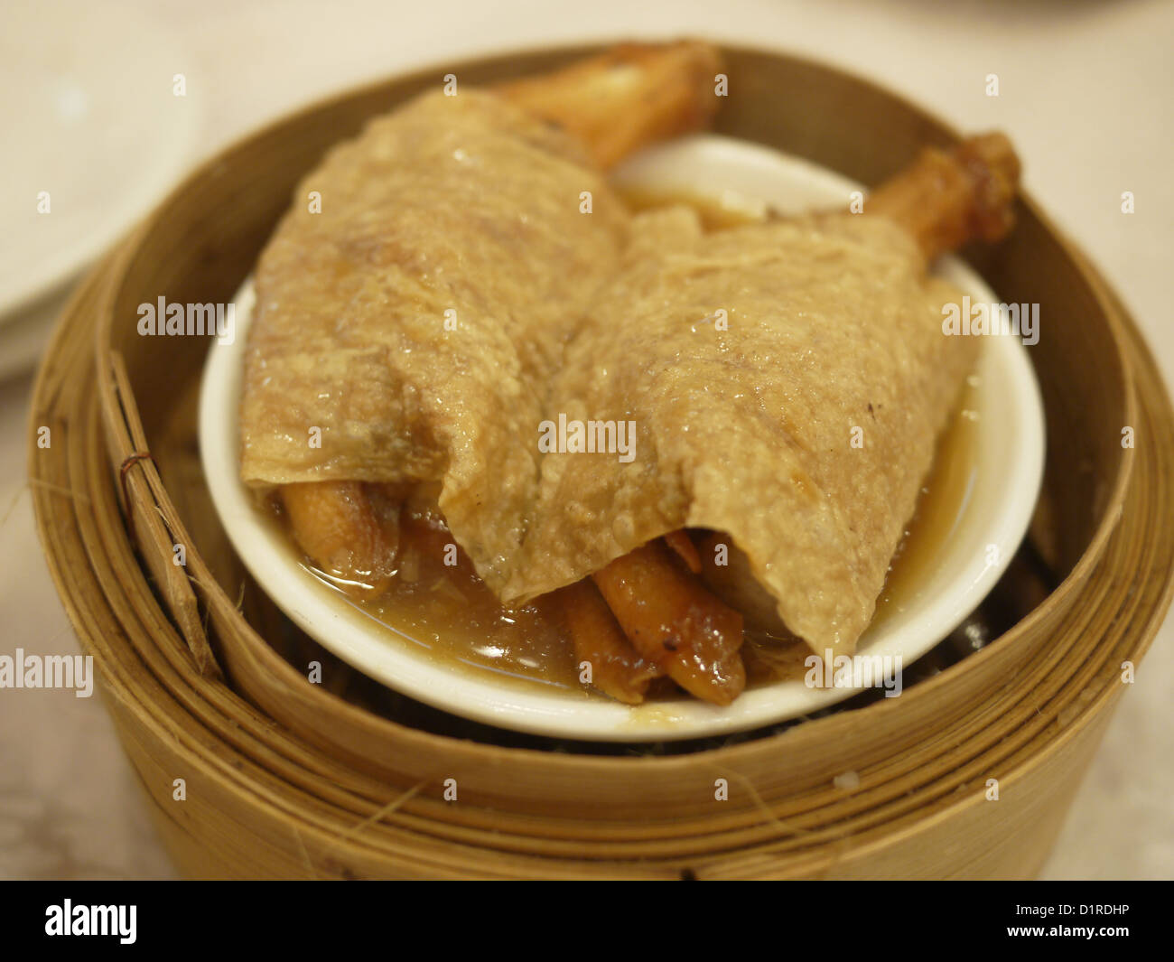 chicken feet bean curd wrap chinese dim sum Stock Photo - Alamy