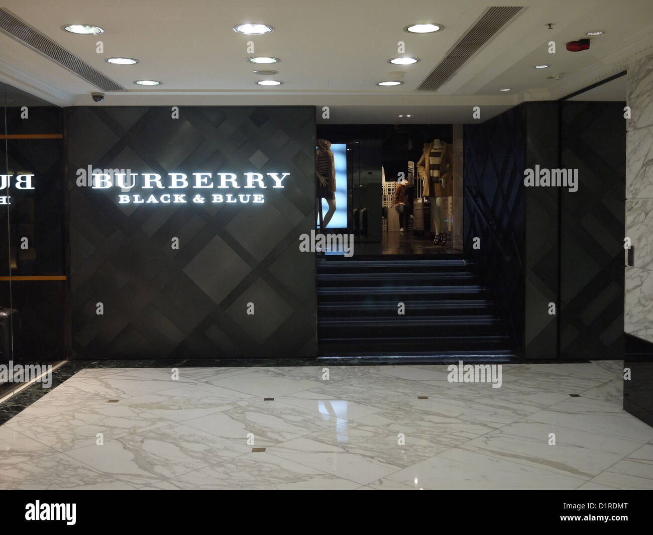 burberry retail store hong kong Stock Photo - Alamy