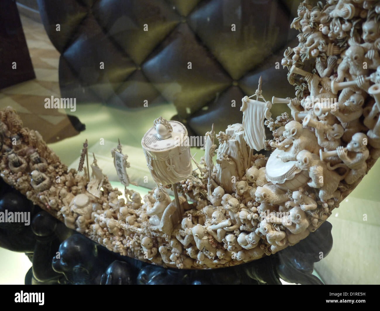 elephant teeth carving detail Asia Stock Photo - Alamy