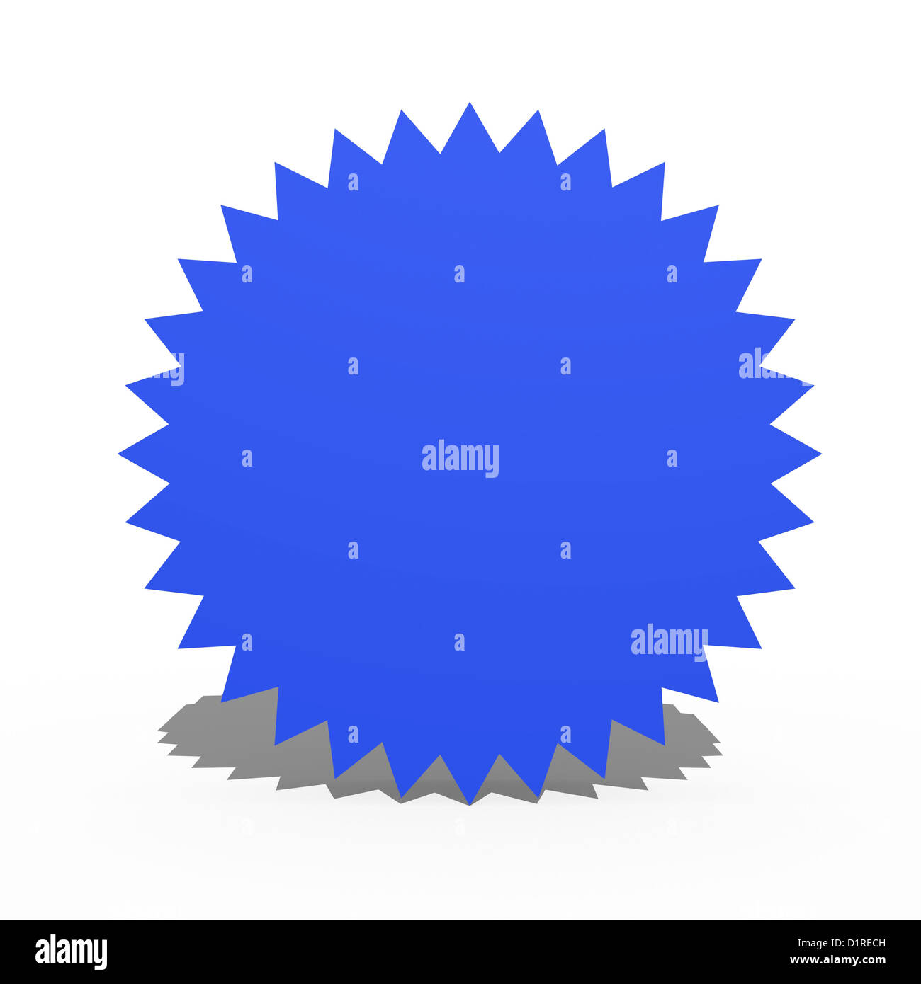 A 3d multi point star on a white background Stock Photo - Alamy