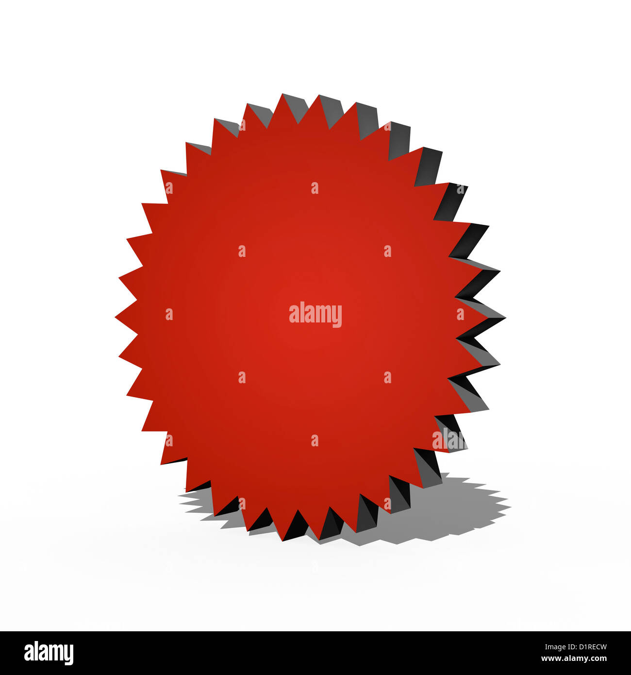 A 3d multi point star on a white background Stock Photo - Alamy