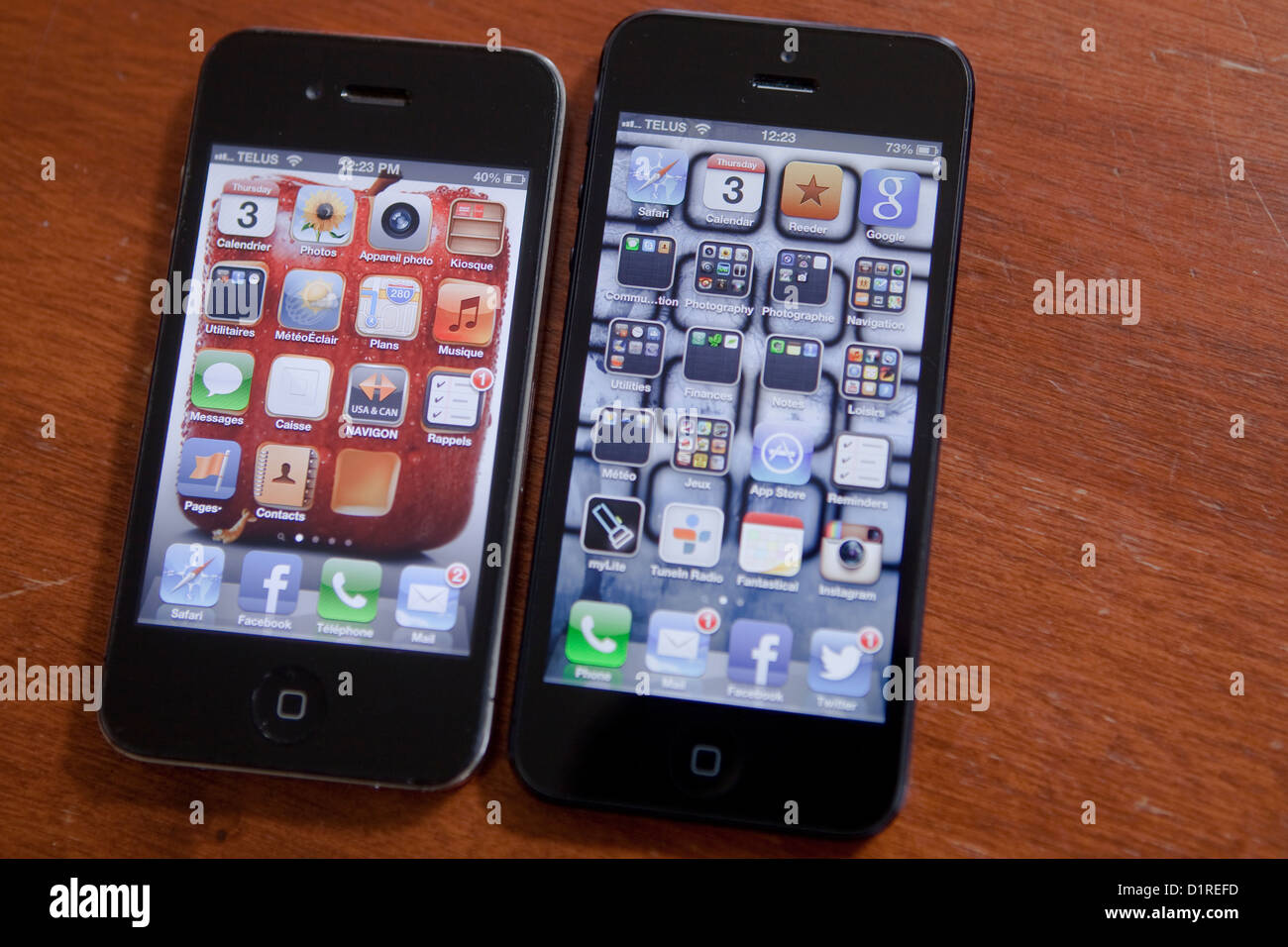 Iphone 5 Screen High Resolution Stock Photography and Images - Alamy