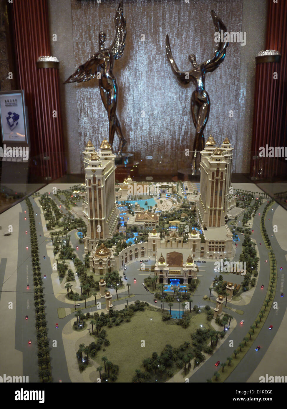hotel resort building scaled model Stock Photo - Alamy