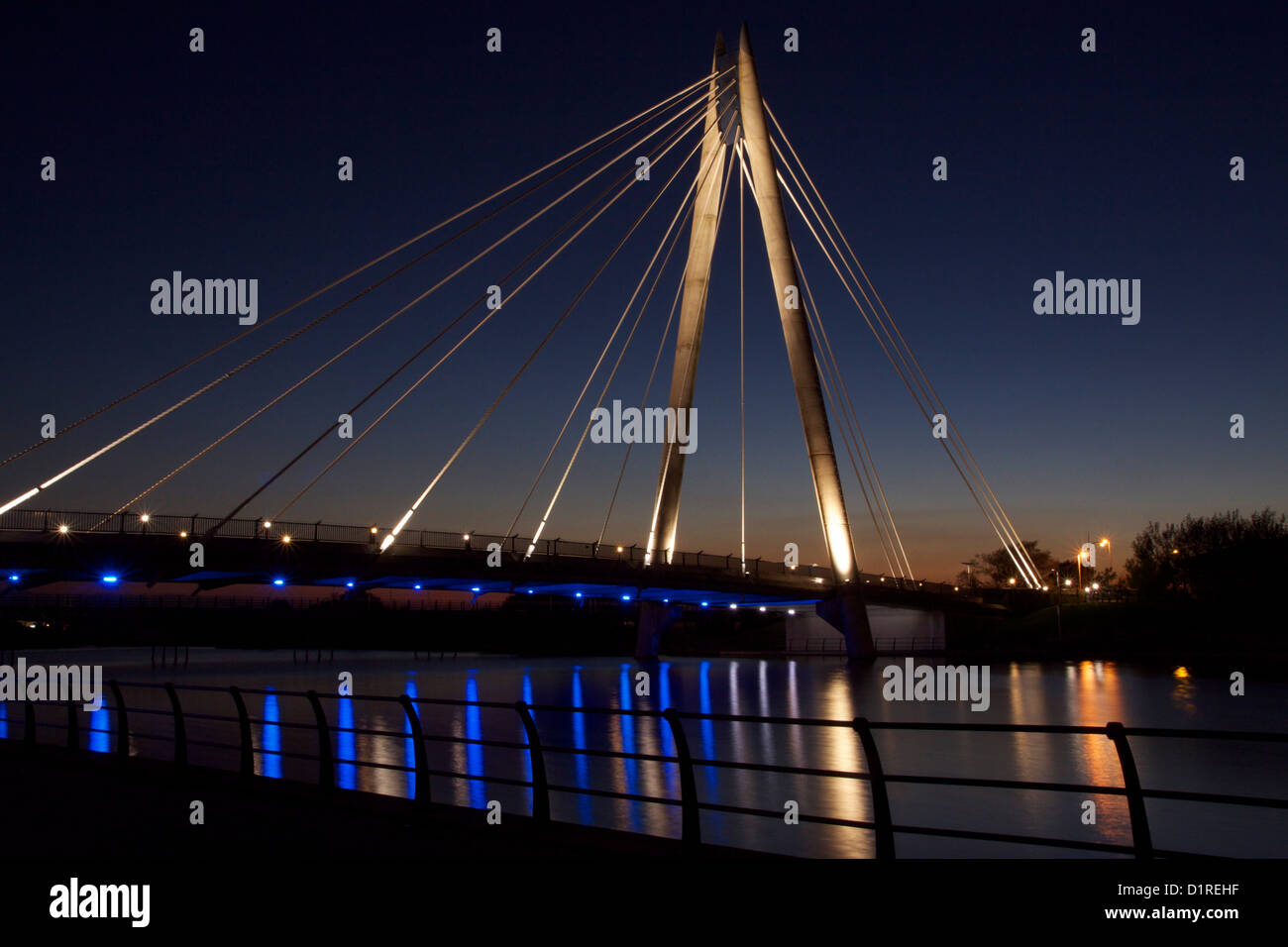 Marine Bridge Southport Stock Photo - Alamy