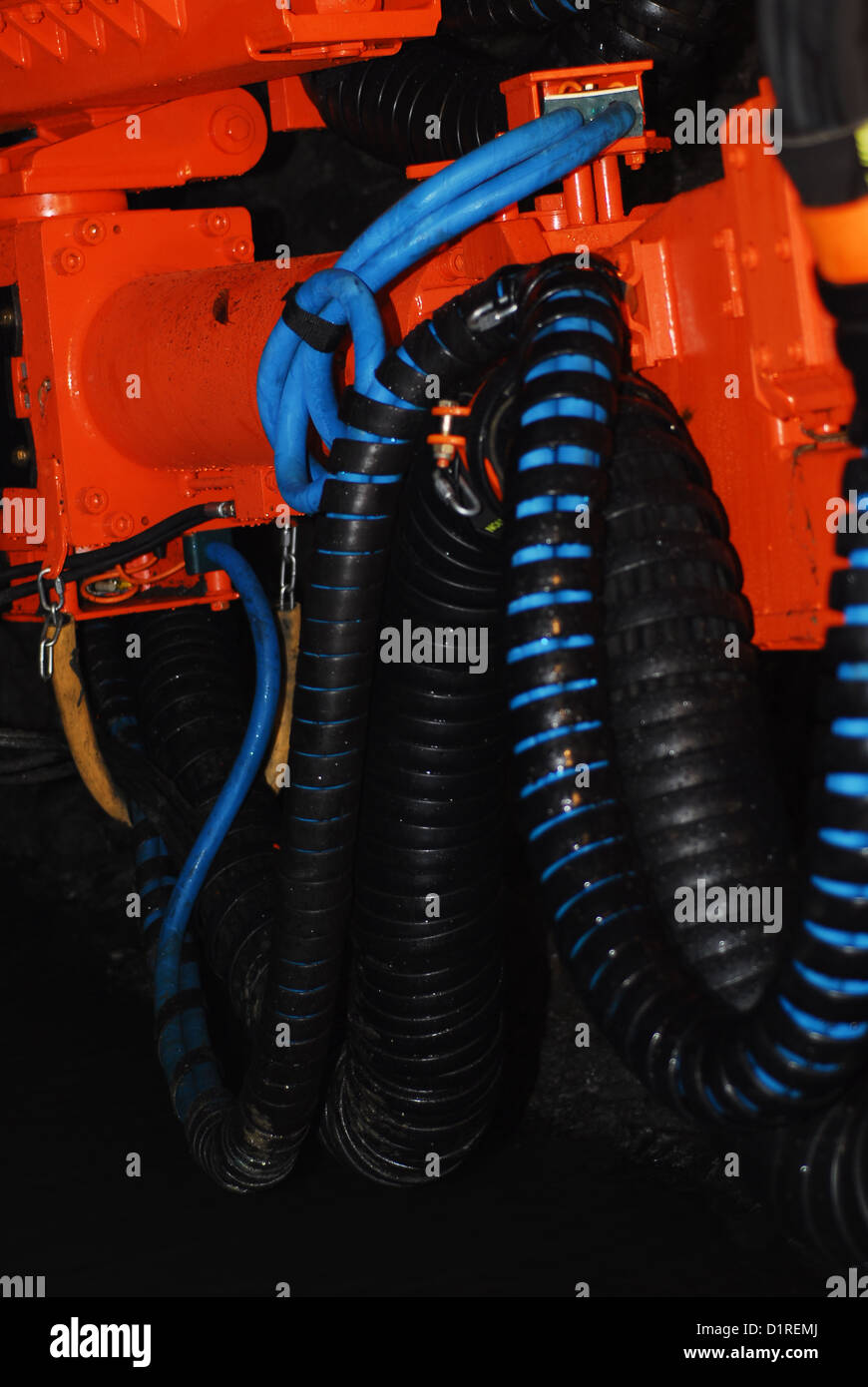 hydraulic pipes from a machine Stock Photo - Alamy