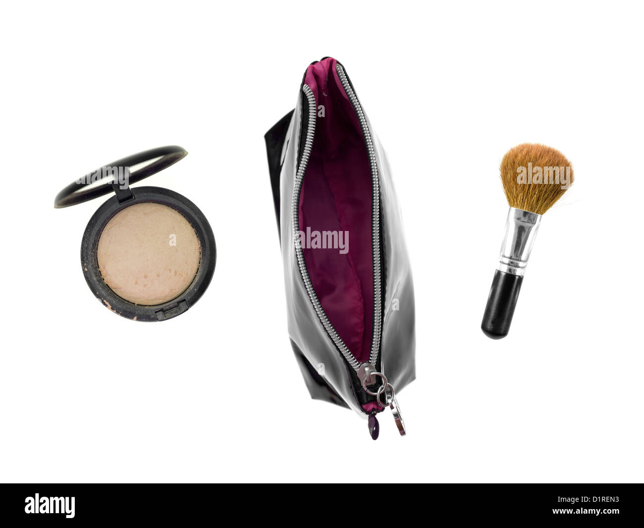 Make up items isolated against a white background Stock Photo - Alamy