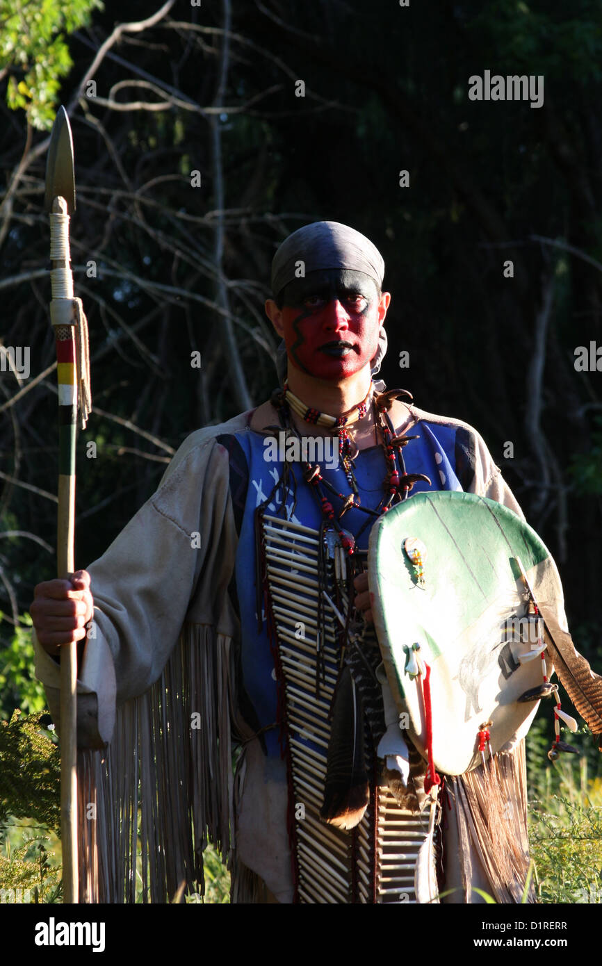 Native American Indian Man Spear Stock Photos & Native American Indian ...