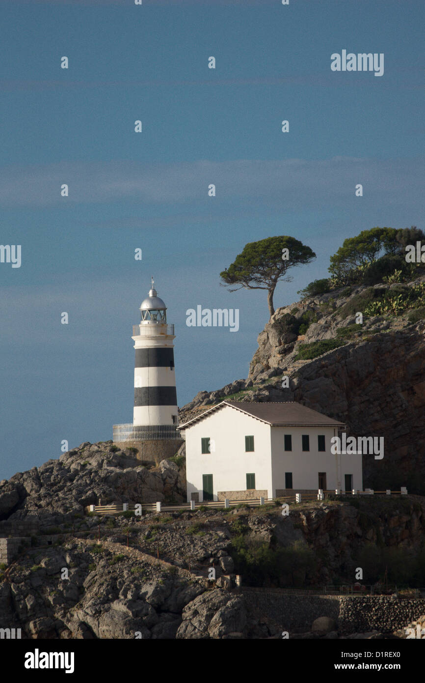 Mallorca cap gros lighthouse hi-res stock photography and images - Alamy