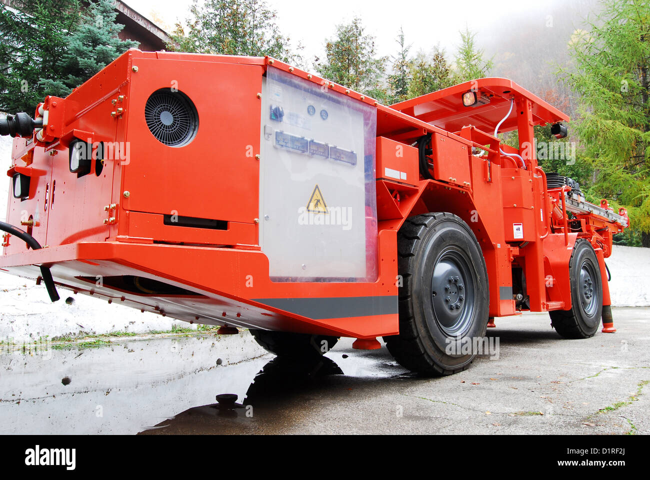 Mine boring machine Stock Photo - Alamy