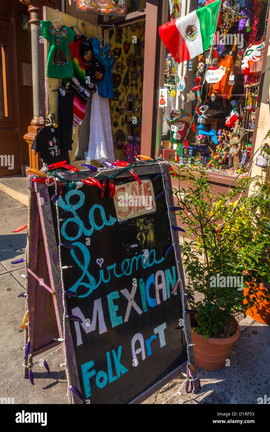 East Village Shopping, "La Sirena" Mexican Art, Objects, Window Display ...