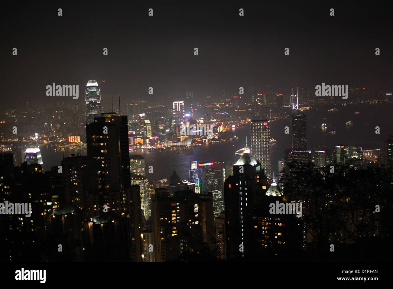 mountain top view Hong Kong Stock Photo - Alamy