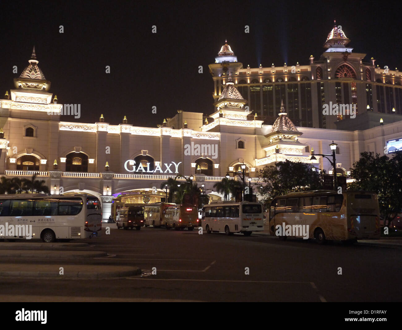 Galaxy resort Macau night Stock Photo - Alamy