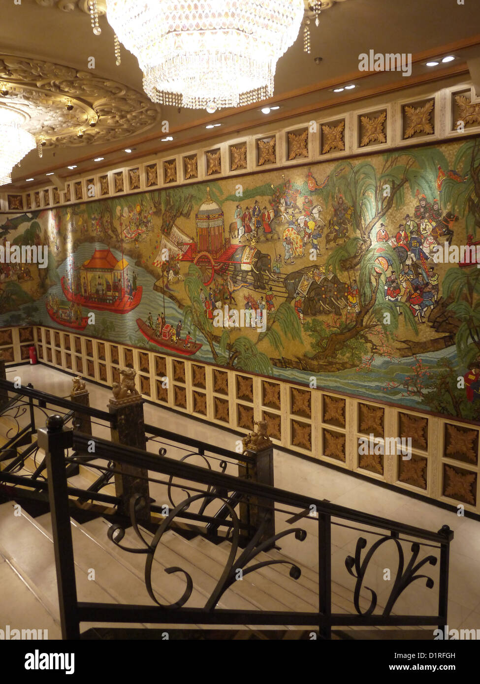 Chinese wall painting Stock Photo - Alamy