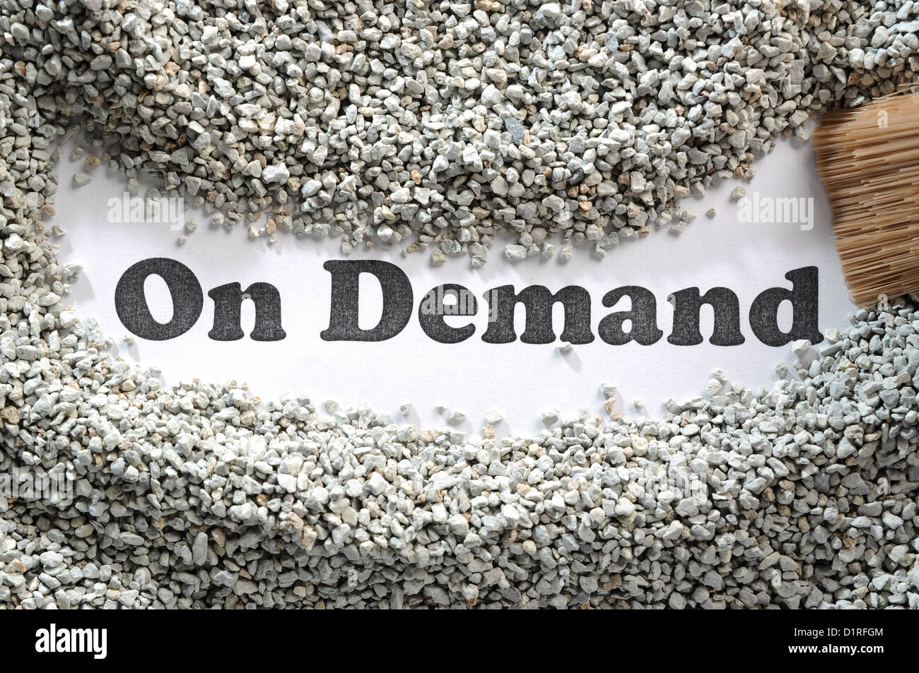 On demand -- Treasure Word Series Stock Photo - Alamy