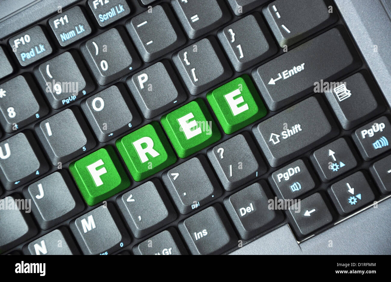 Free on keyboard Stock Photo - Alamy