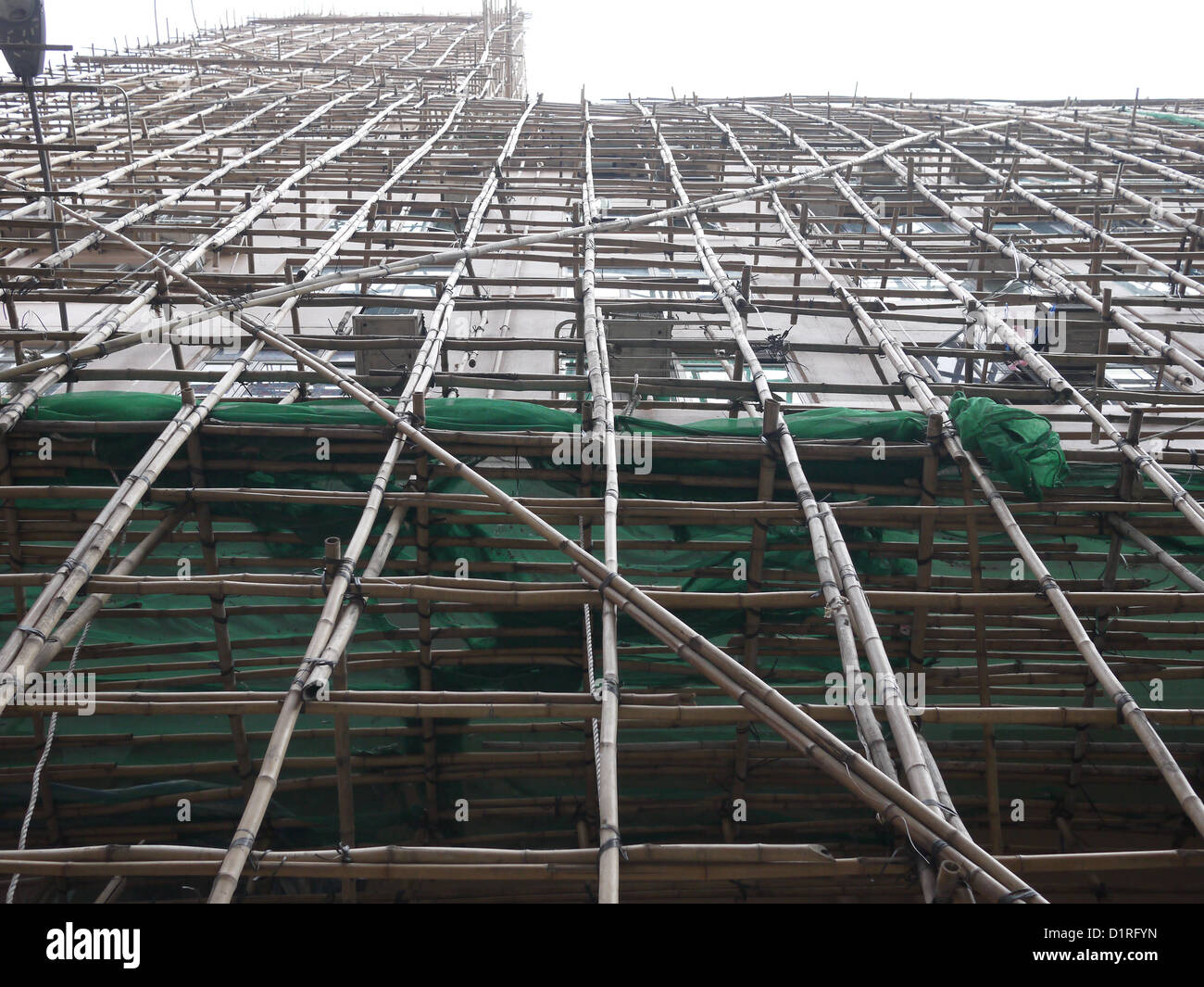 bamboo stick construction Stock Photo - Alamy