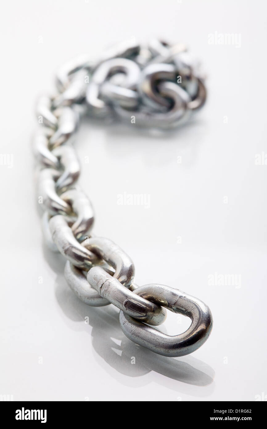 Close up of a chain, isolated on white( background Stock Photo - Alamy