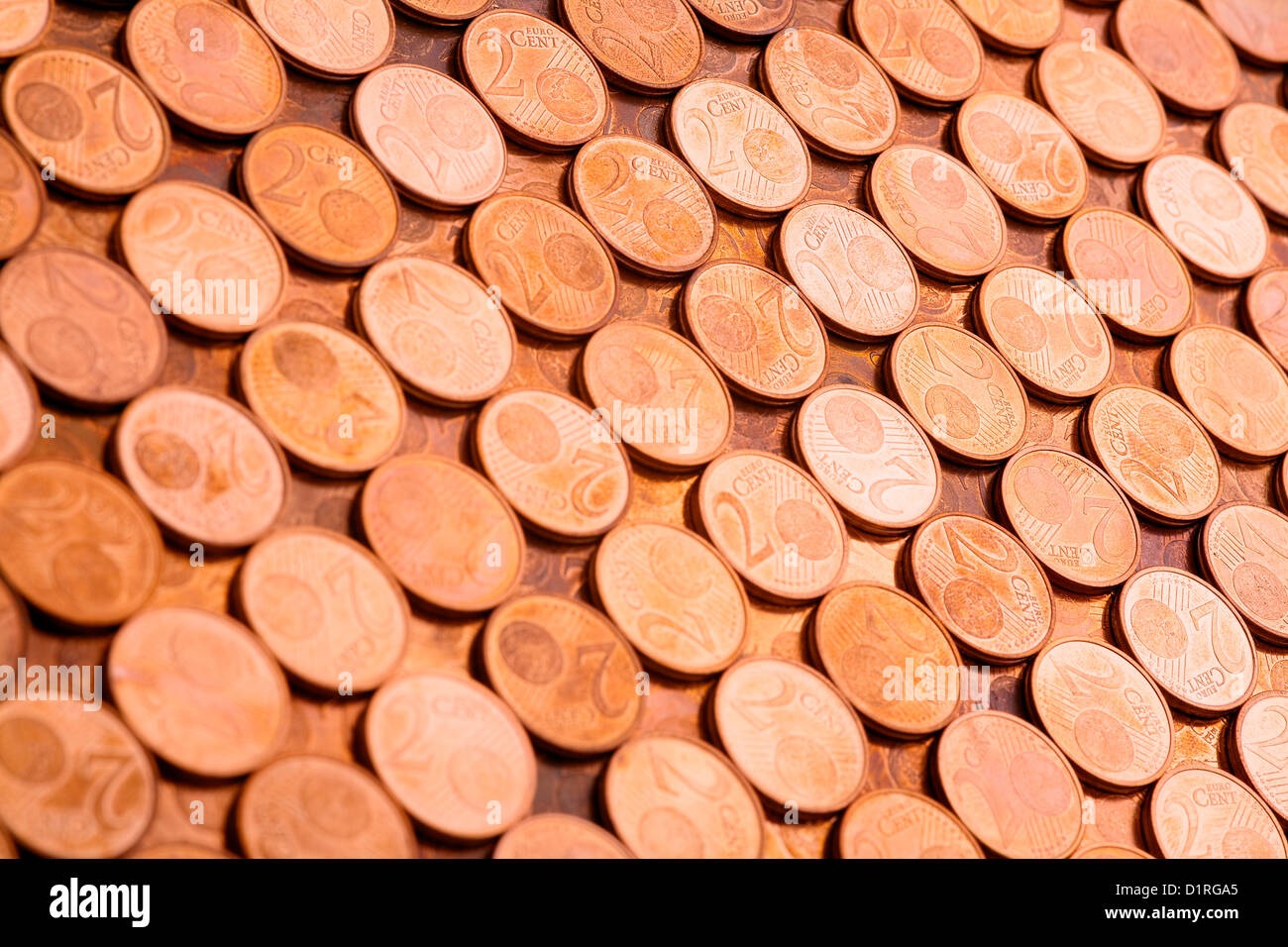 Euro coins as interesting background, studio shot Stock Photo - Alamy