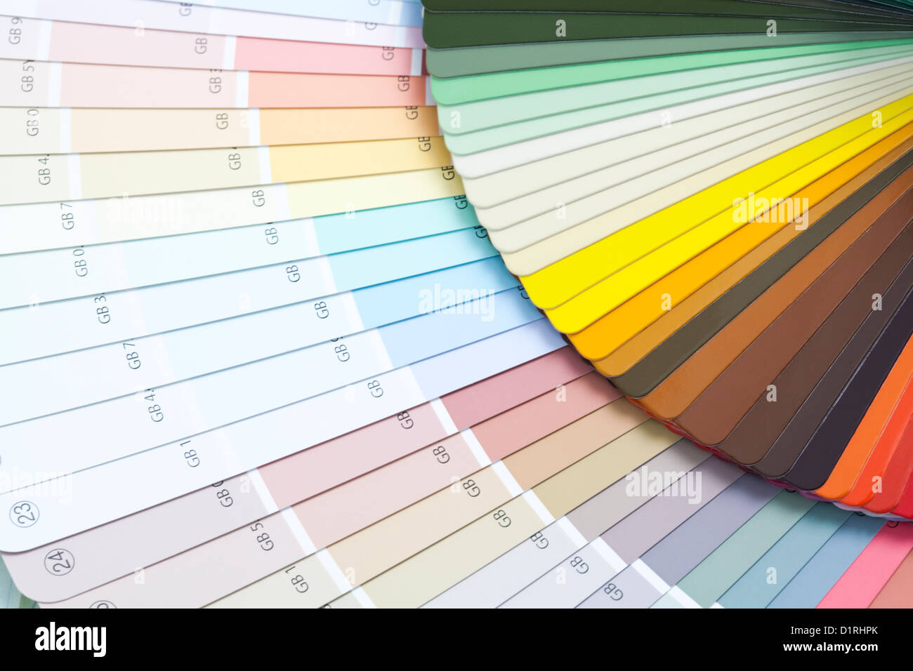 Close up of color swatch Stock Photo - Alamy