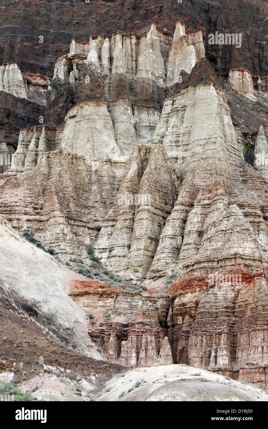Eroded badlands in Chaulk Basin, Owyhee River, Oregon Stock Photo - Alamy