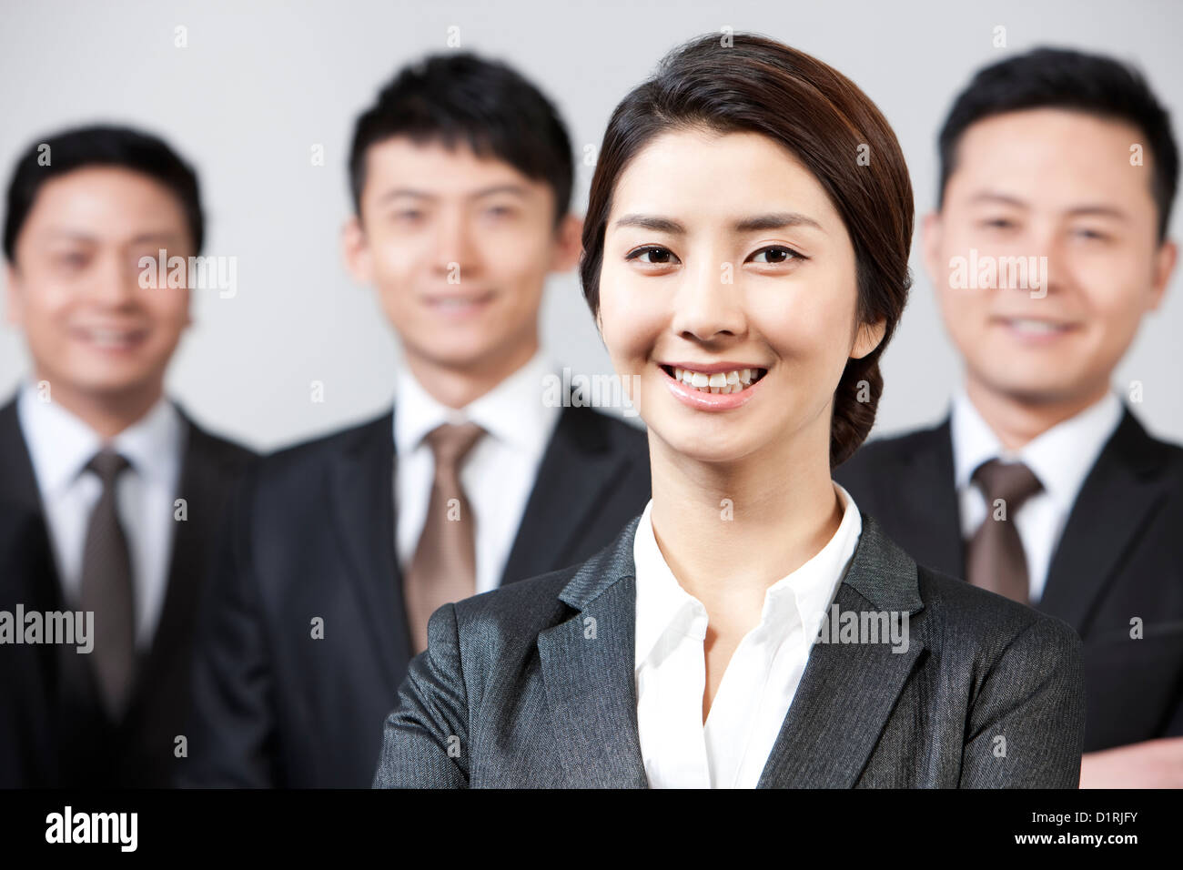 Portrait of professional and confident business team Stock Photo - Alamy