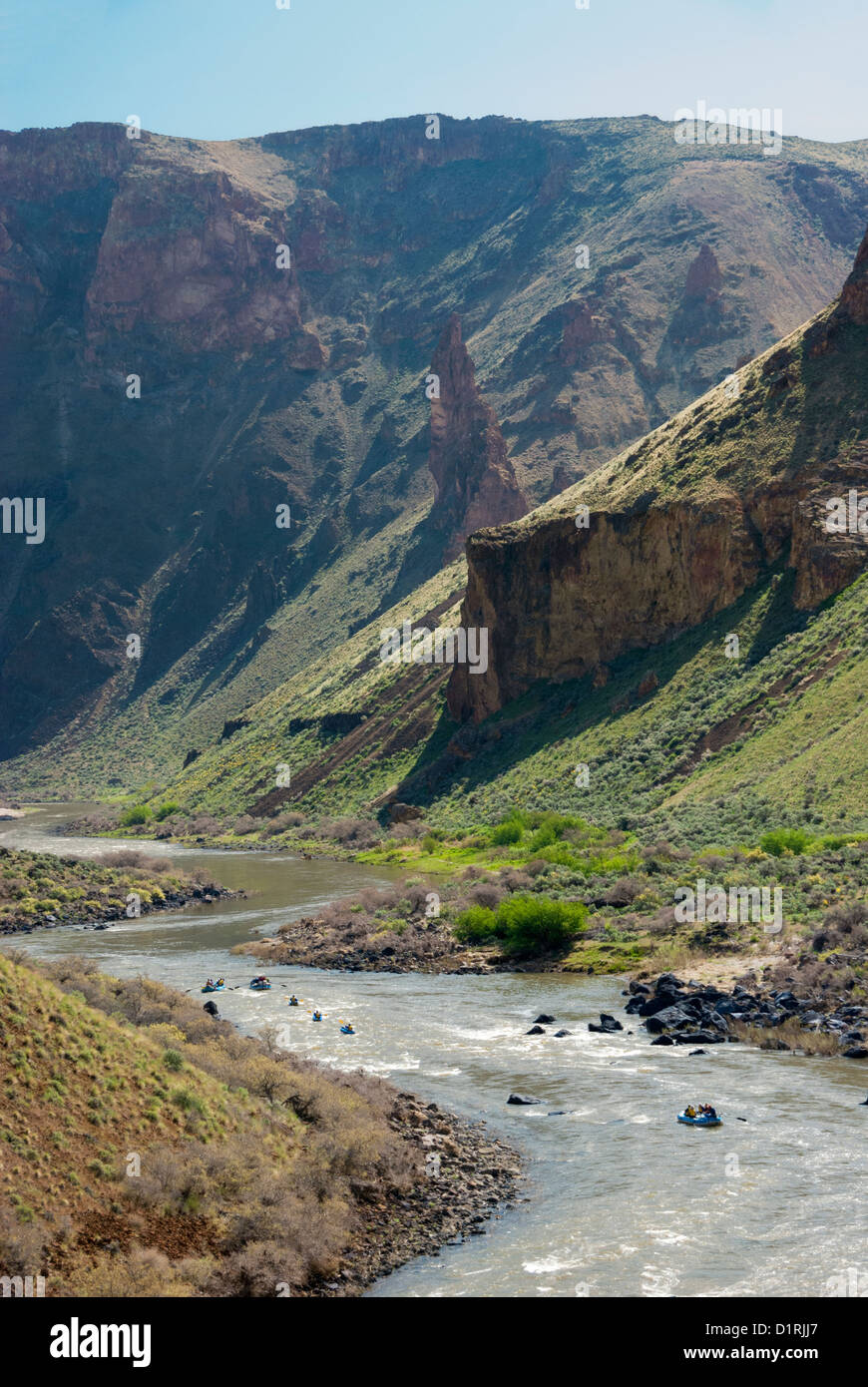 Rafting down the Owyhee River in Southeast Oregon Stock Photo - Alamy