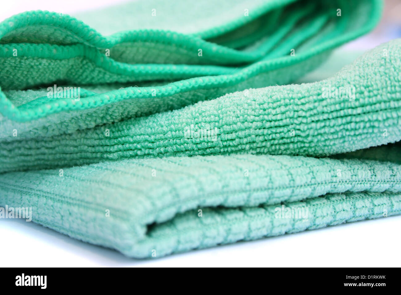 Green rag closeup picture Stock Photo - Alamy
