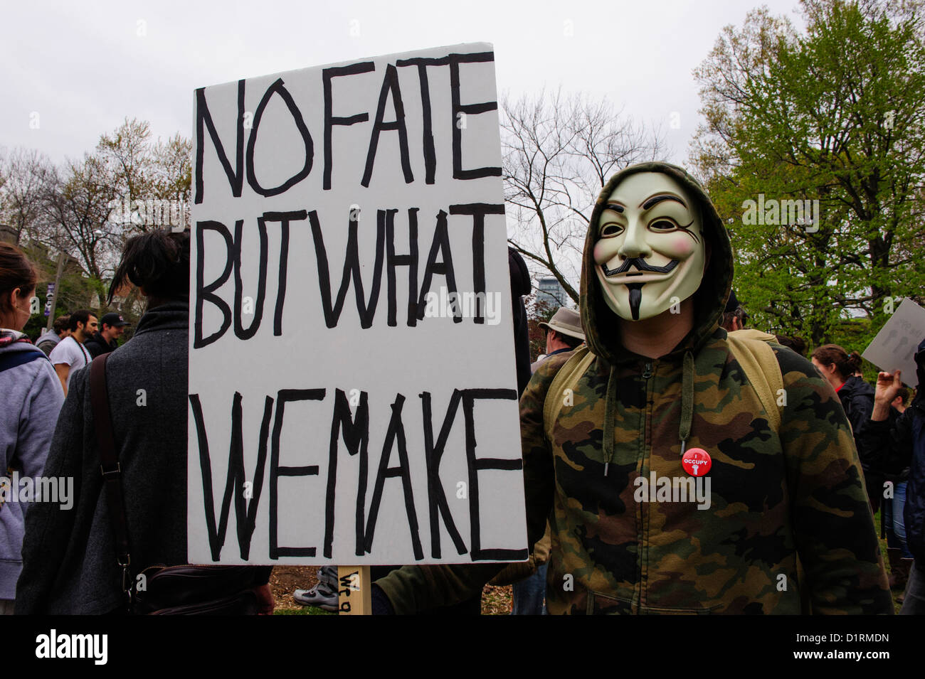 Masked Anarchists participated in the May Day Re-Occupy Toronto March ...