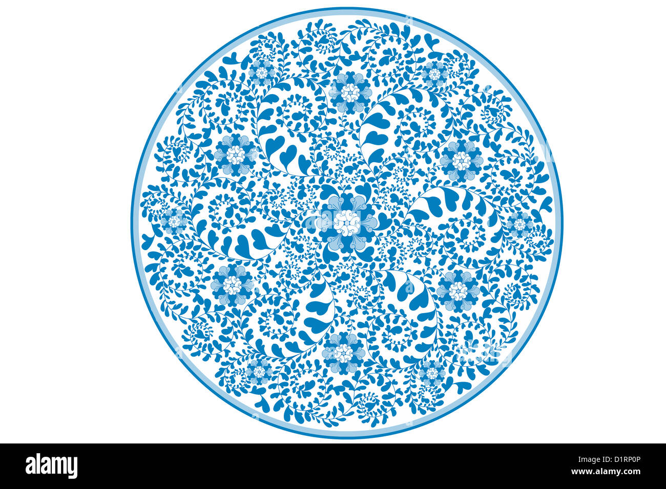 Chinese traditional blue and white porcelain style pattern Stock Photo ...