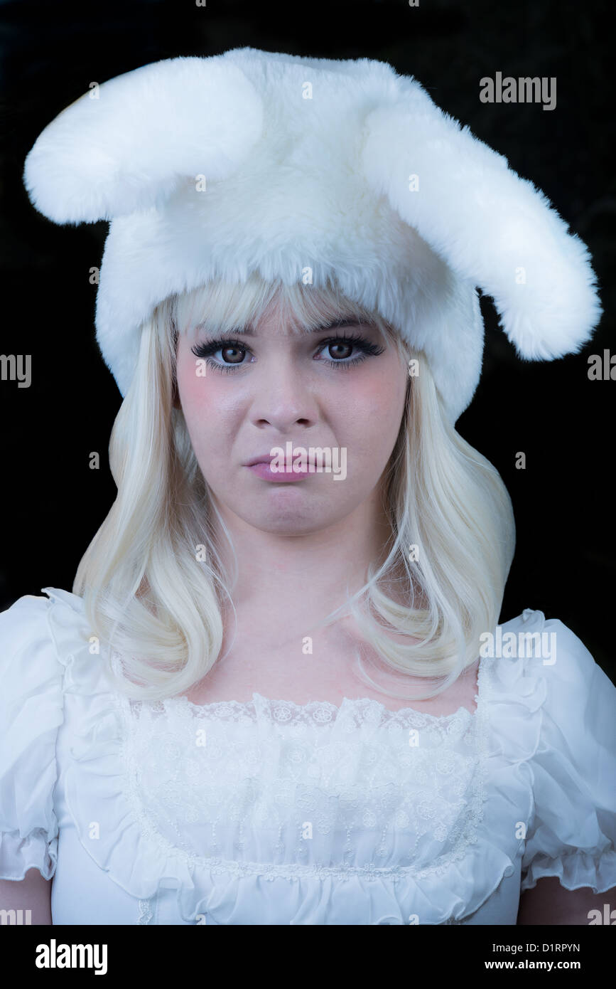 Model in lolita Fashion Stock Photo - Alamy