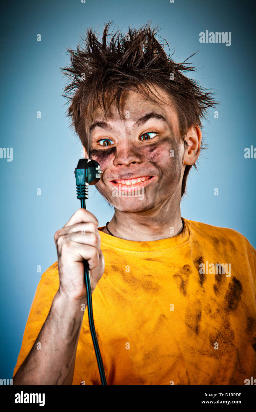 Electric Shocked Person