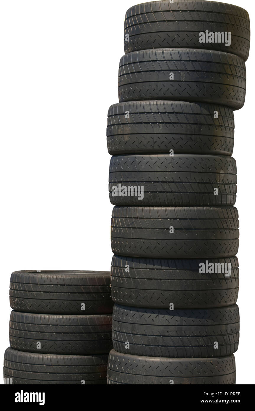 Pile tyres hi-res stock photography and images - Alamy