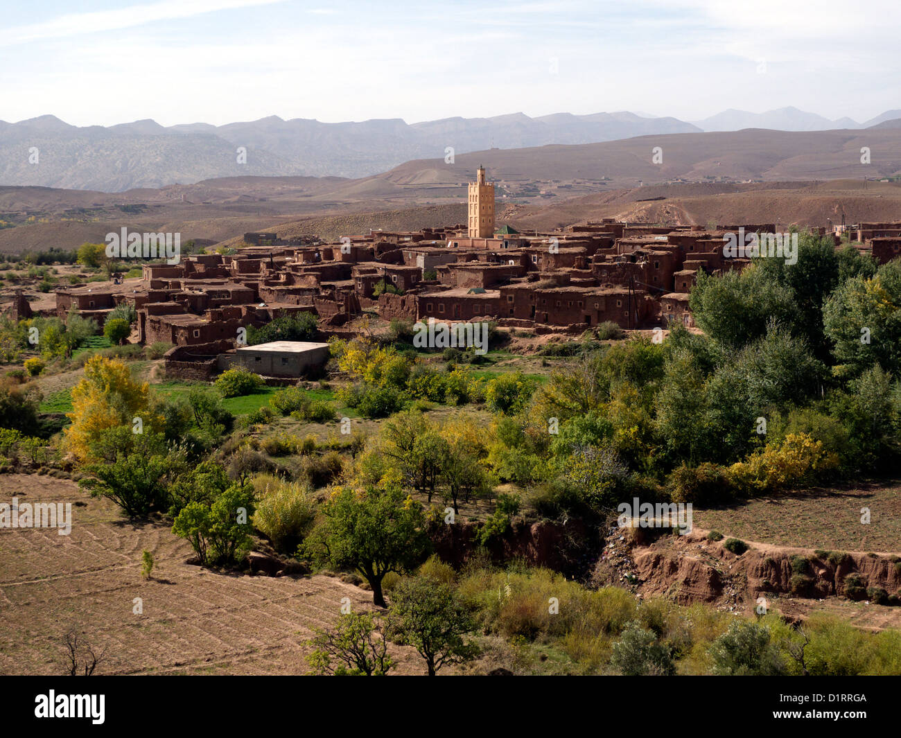 Telouet from the kasbah, Morocco Stock Photo - Alamy
