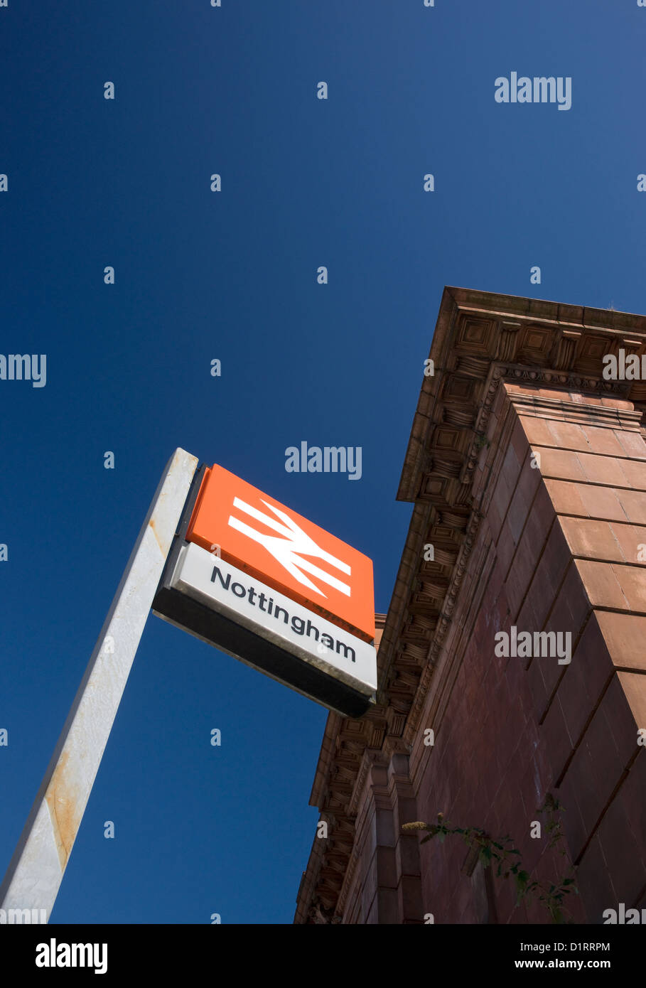 Nottingham Railway Station Main Entrance Sign Stock Photo - Alamy