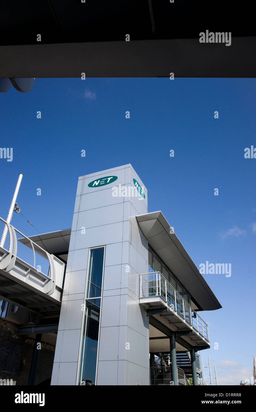 Nottingham Express Transit NET Tram Tramway Station Stock Photo - Alamy