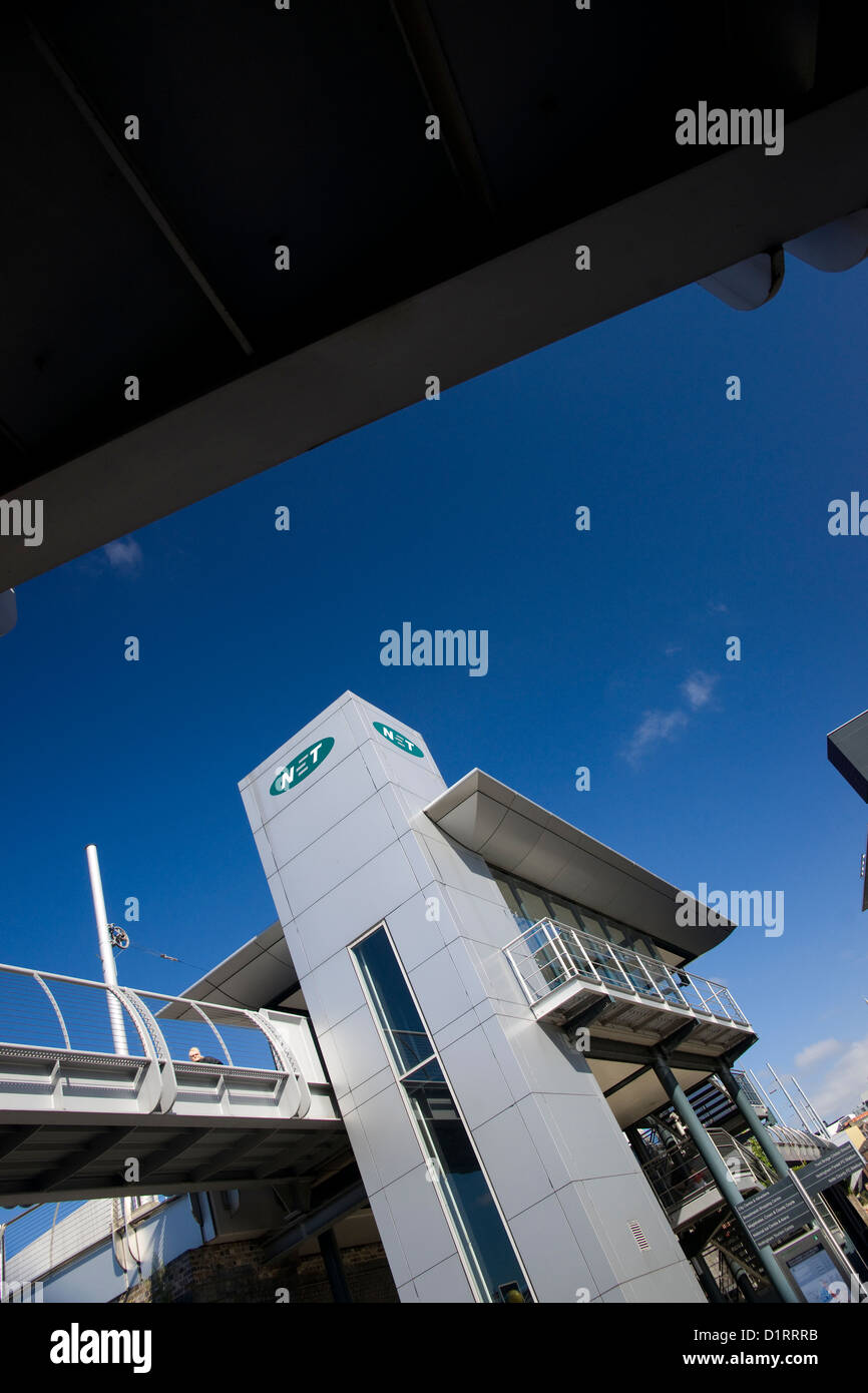 Nottingham Express Transit NET Tram Tramway Station Stock Photo - Alamy