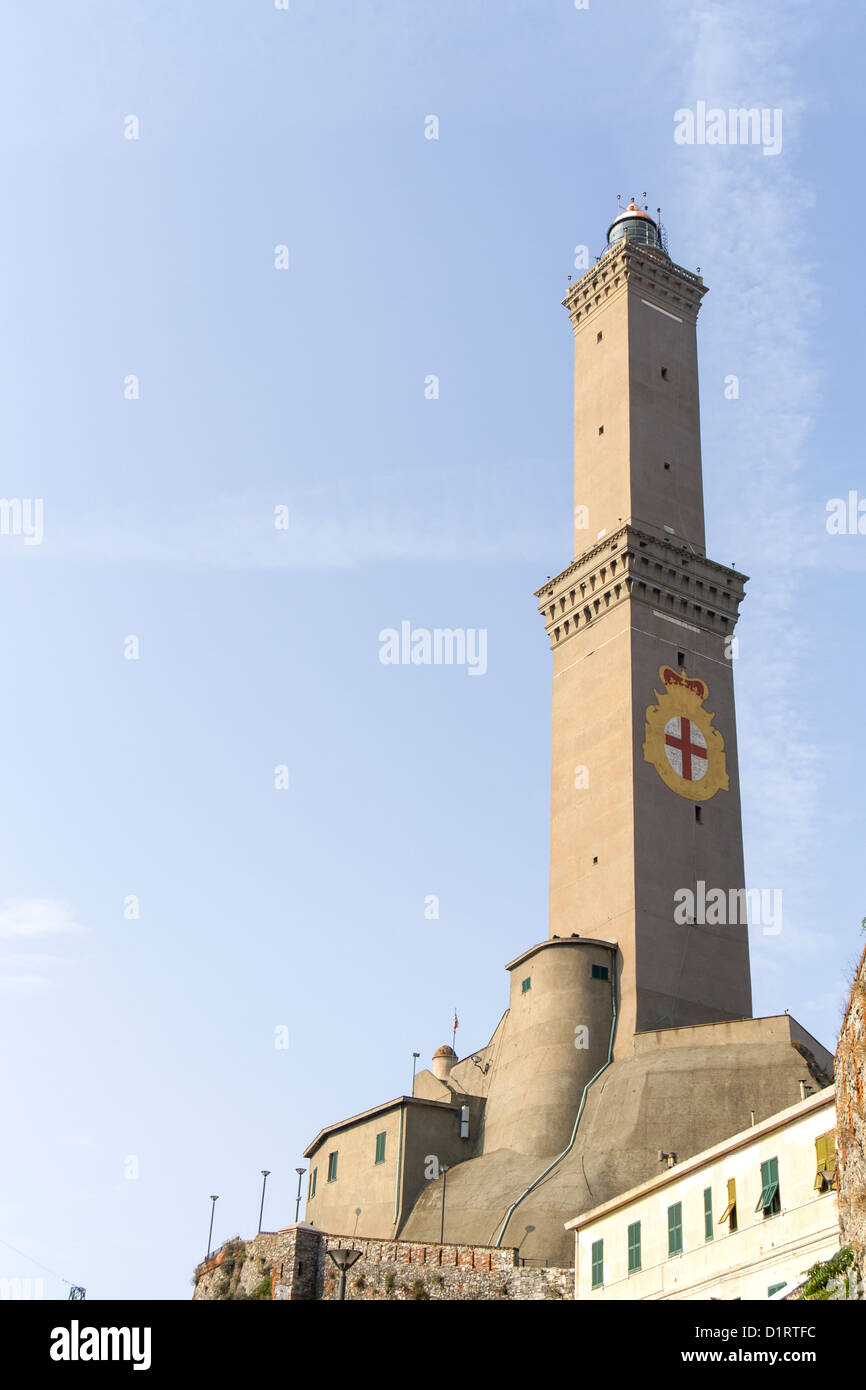 the ancient "lanterna", symbol of Genoa Stock Photo - Alamy