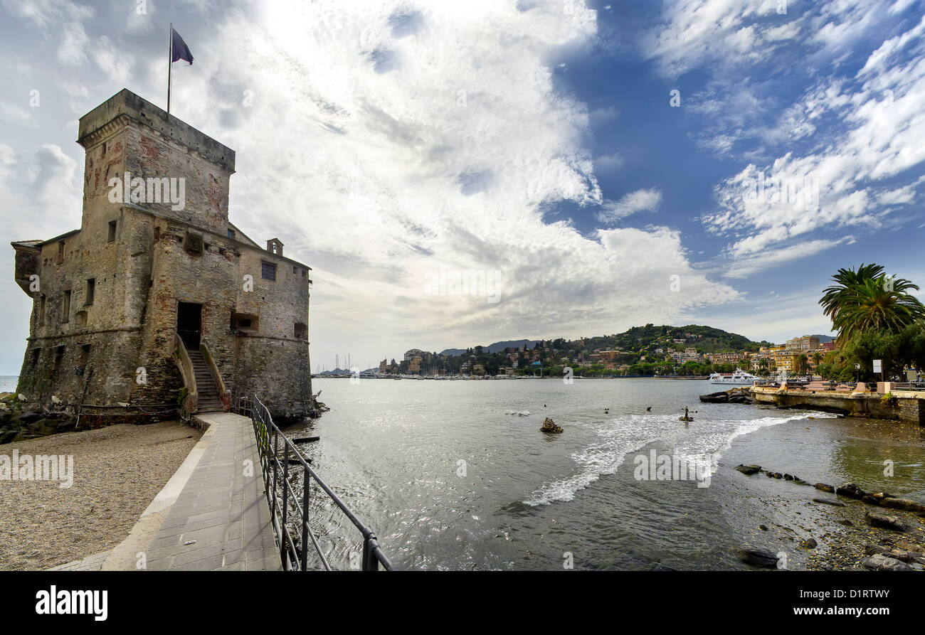 castle of Rapallo Stock Photo - Alamy