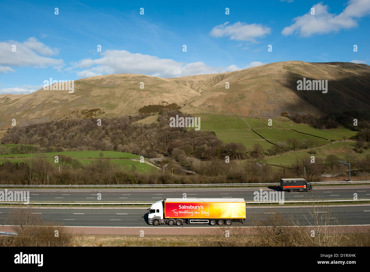 Traffic cumbria m6 motorway hi-res stock photography and images - Alamy
